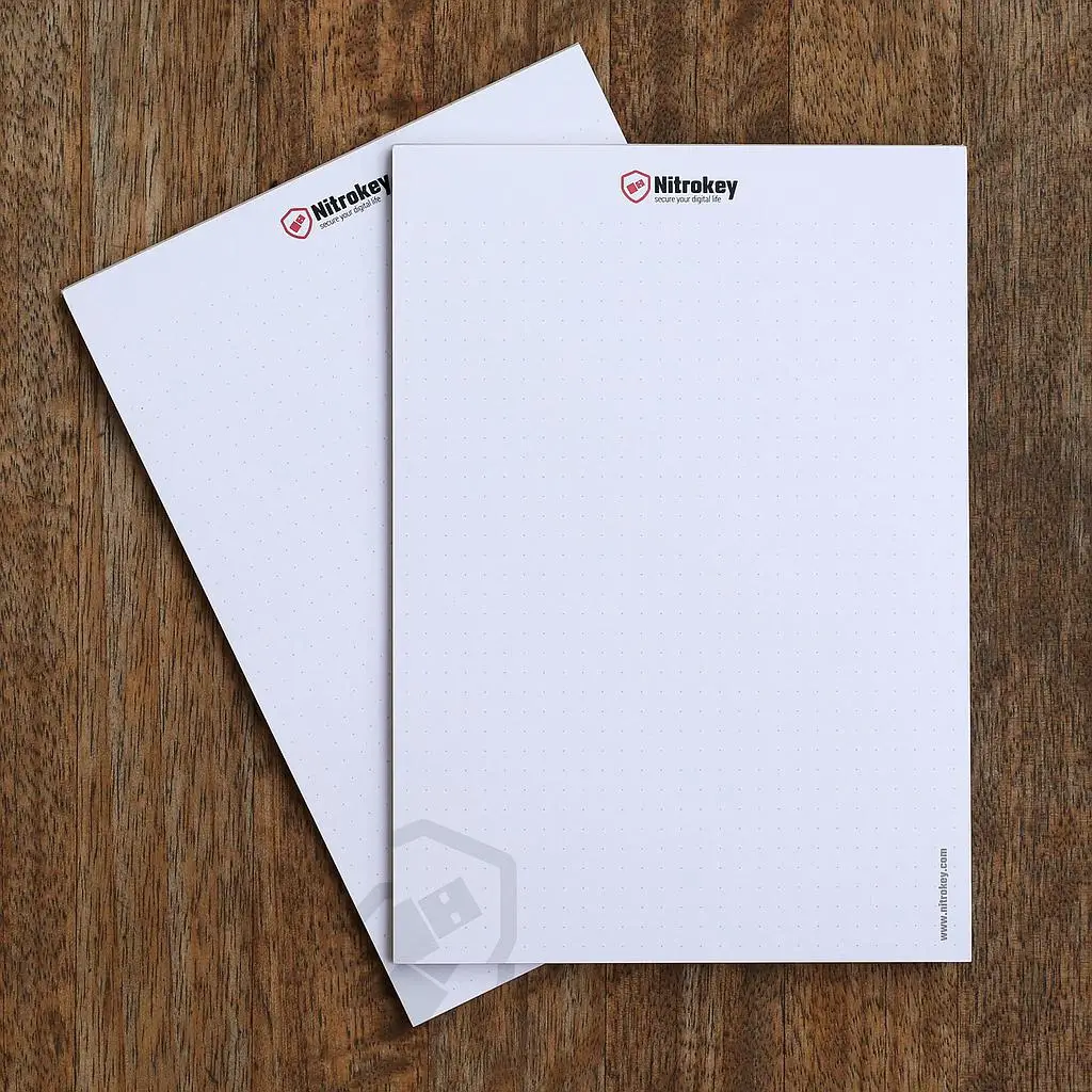 Writing Pad A5 | shop.nitrokey.com